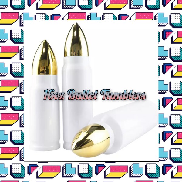 Sublimation Bullets Tumbler - Etsy