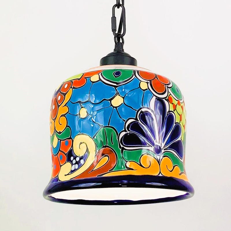 Ceramic Lamp Mexican - Etsy