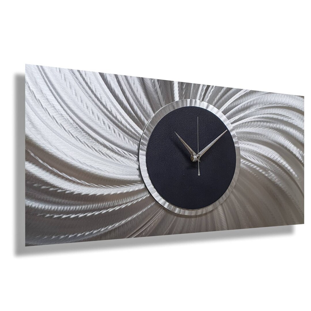Unique Wall Clock, Modern Wall Clock, Metal Wall Sculpture, Rectangle ...