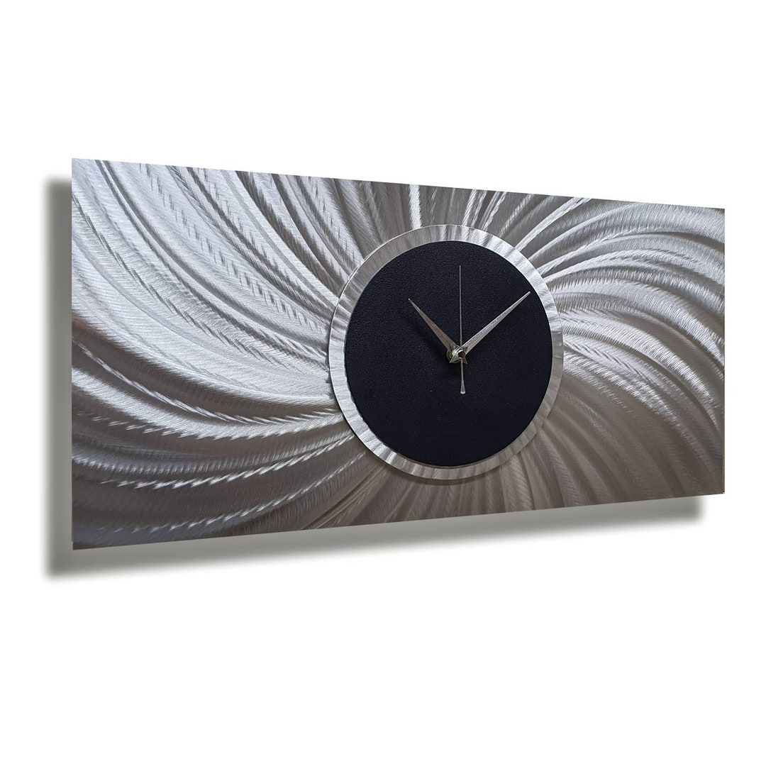 Unique Wall Clock, Modern Wall Clock, Metal Wall Sculpture, Rectangle ...