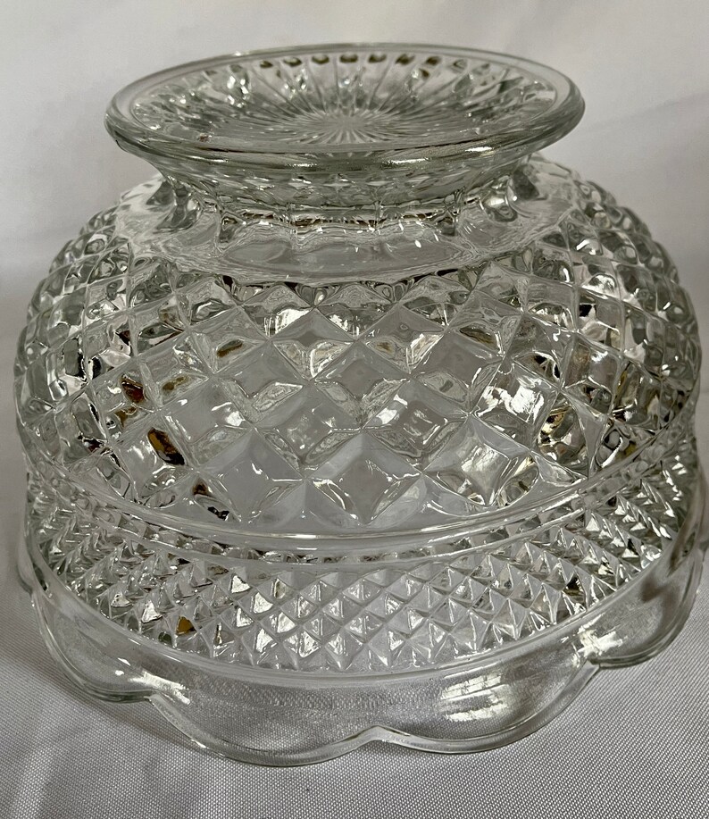 Vintage/1967-1998/anchor Hocking/crystal/wexford Pattern/diamond ...
