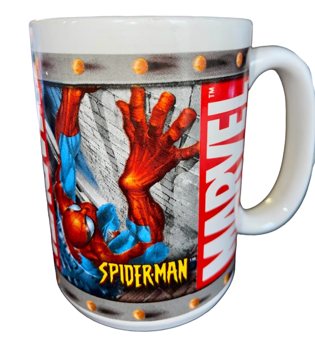 Marvel Coffee Mug Spider-man Hulk Super Heroes Comic Characters Ceramic ...