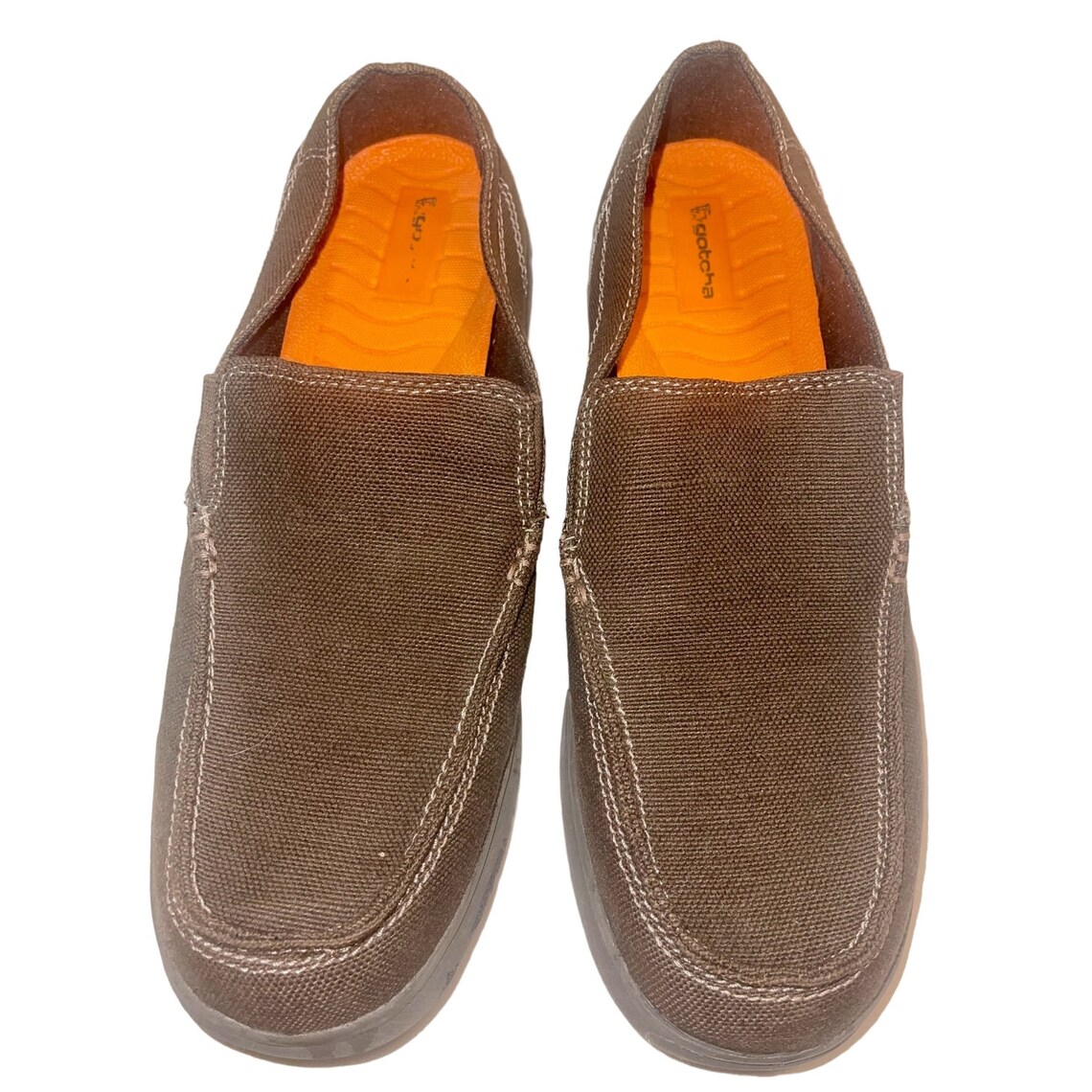 Men’s Gotcha Brown Hemp Slip on Shoes Size 11 - Etsy