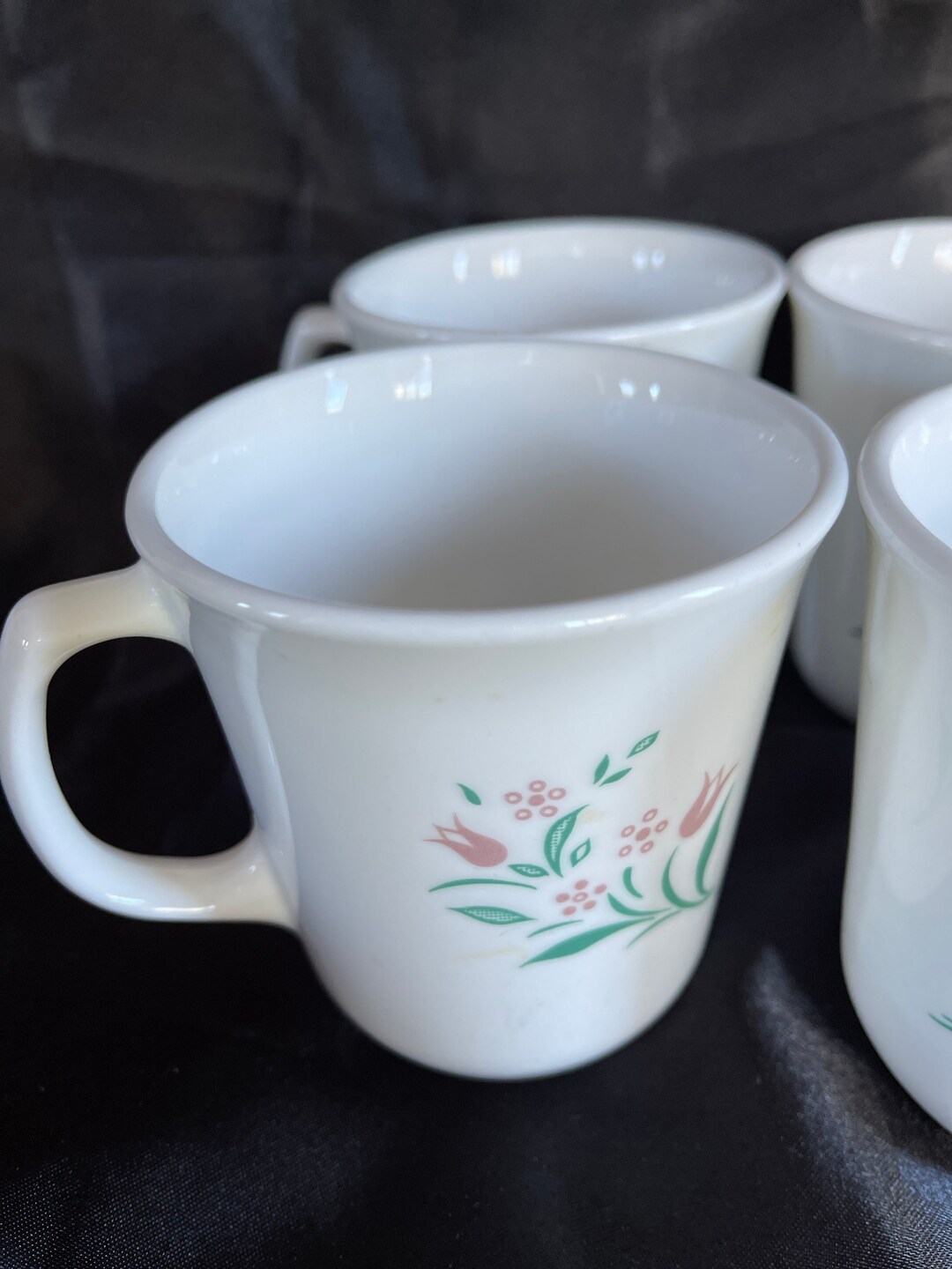 Vintage Corning Rose Marie Coffee Mugs Lot of 4 - Etsy