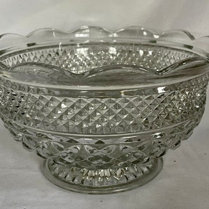 Vintage/1967-1998/anchor Hocking/crystal/wexford Pattern/diamond ...