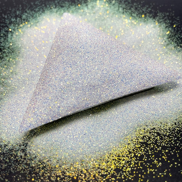 Iridescent White Glitter - Etsy
