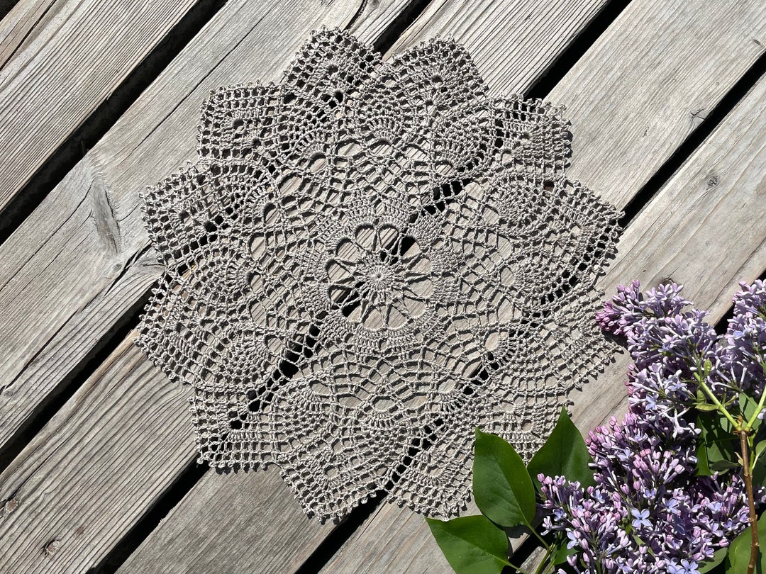 Crochet Doily. Linen Doily. Lovely Doily. Table Decor. Table Cover ...