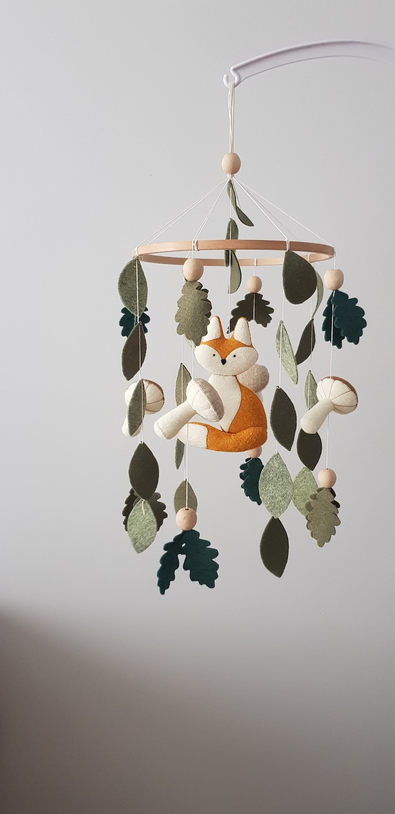 Woodland animal mobile woodland mobile fox baby mobile | Etsy