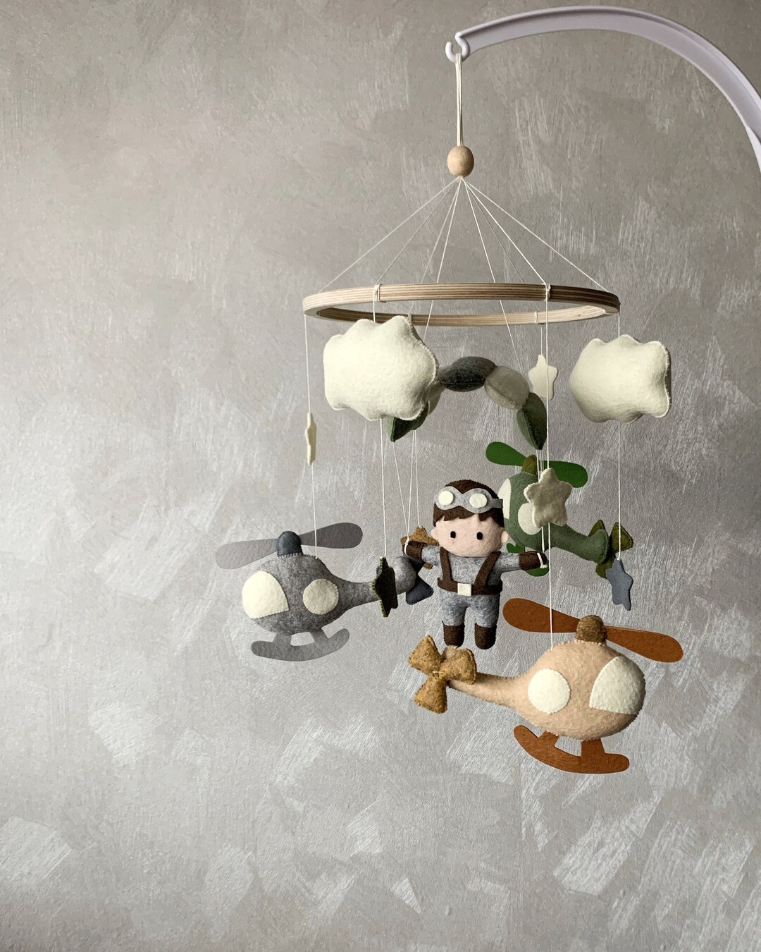 Aviator Baby Mobile, Airplane Mobile, Helicopter Mobile, Travel Baby ...
