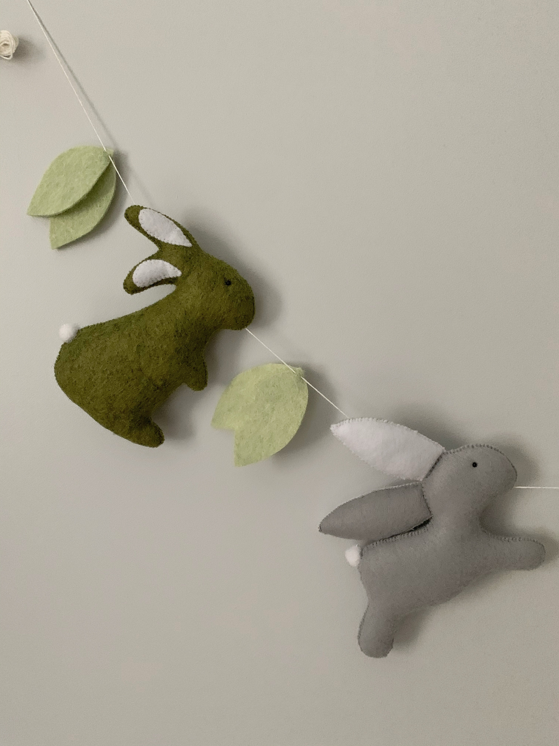 Bunny Garland Nursery, Woodland Garland, Bunny Nursery, Woodland ...
