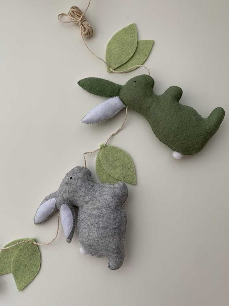 Bunny Garland Nursery, Woodland Garland, Bunny Nursery, Woodland ...