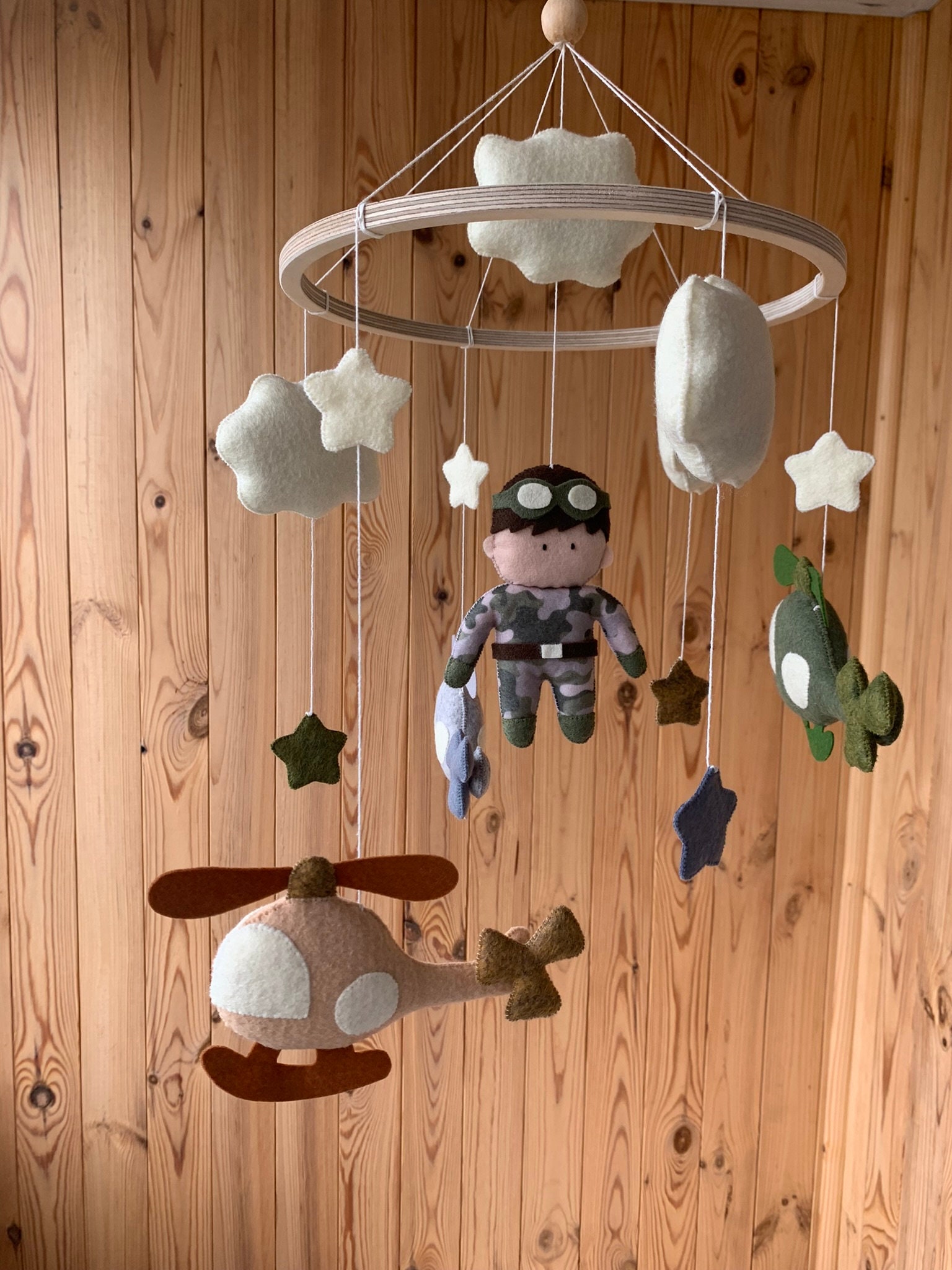 Baby Mobile Boy, Airplane Baby Mobile, Helicopter Mobile, Pilot Mobile ...