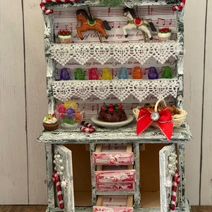 Carousal and Candyland Hutch, Horses, Gumdrops, Candy, Cookies, Cakes ...