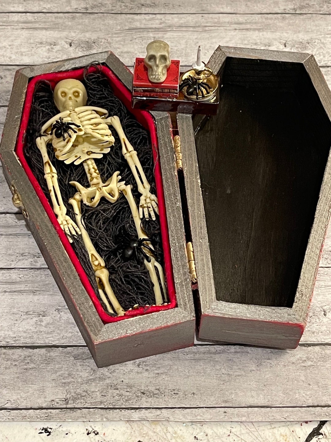 Casket or Coffee Table? It's Your Choice, Includes Casket With Skeleton ...