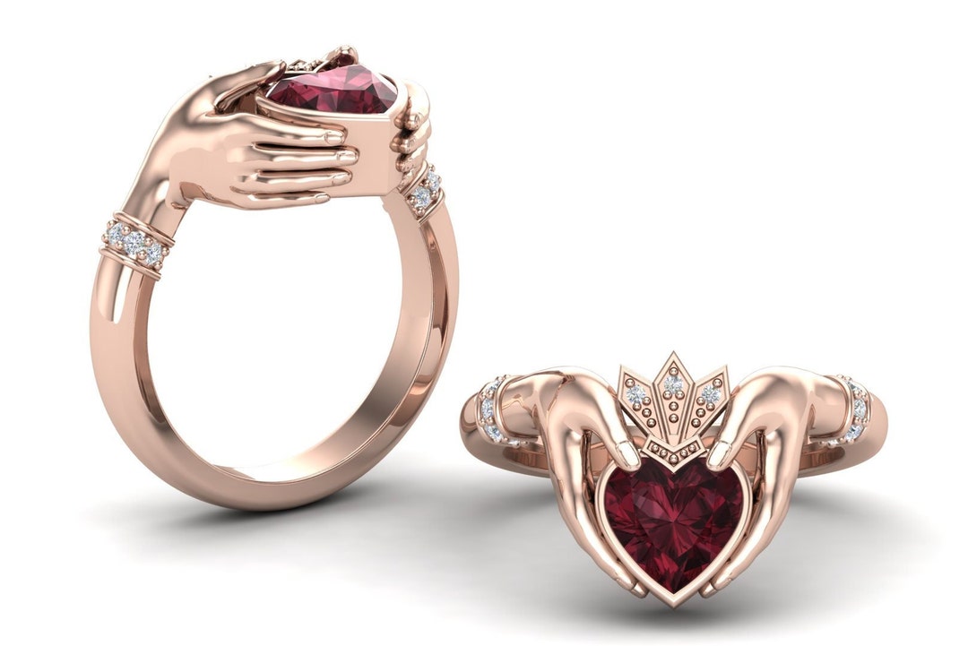 14k Gold Claddagh Ring Claddagh Wedding Rings Claddag Silver - Etsy