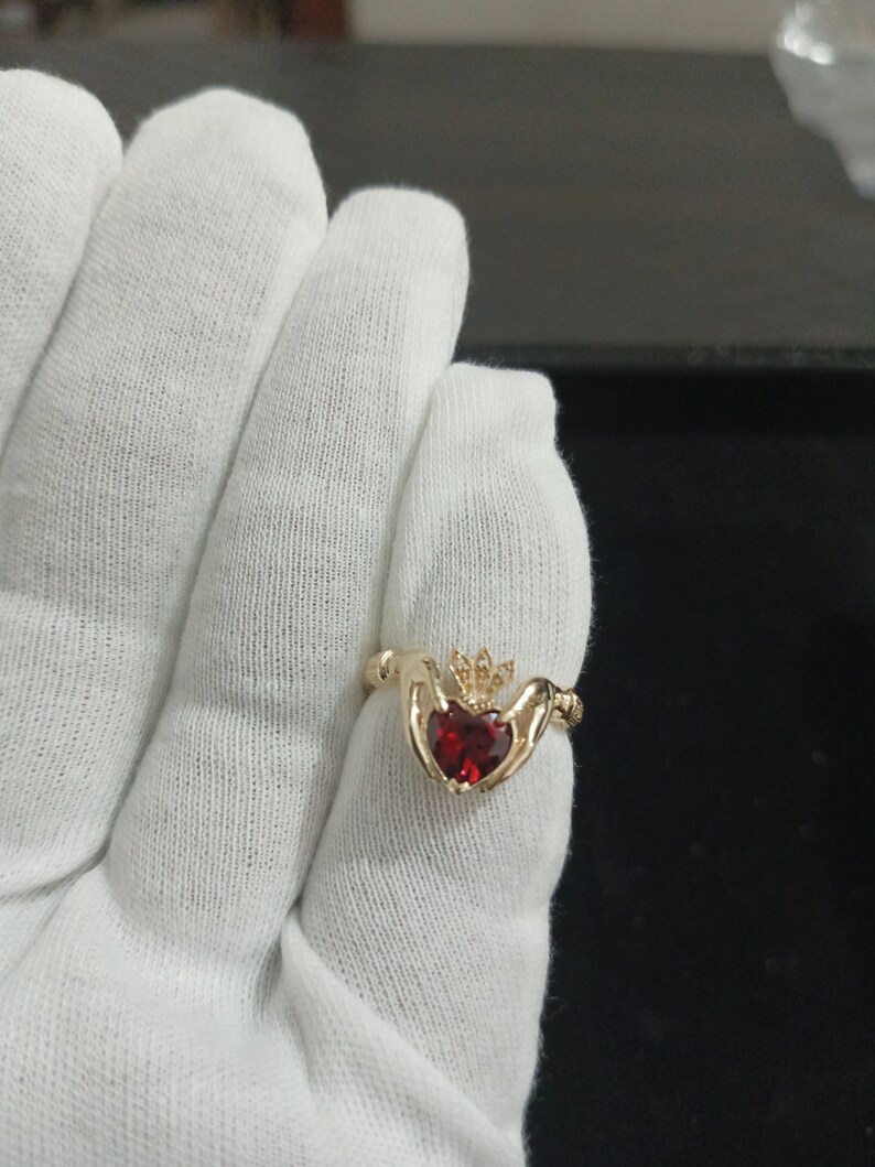 14k Gold Claddagh Ring Claddagh Wedding Rings Claddag Silver Ring ...