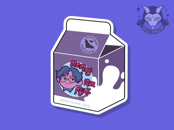 WWDITS Memo's Man Milk Vinyl Sticker - Etsy