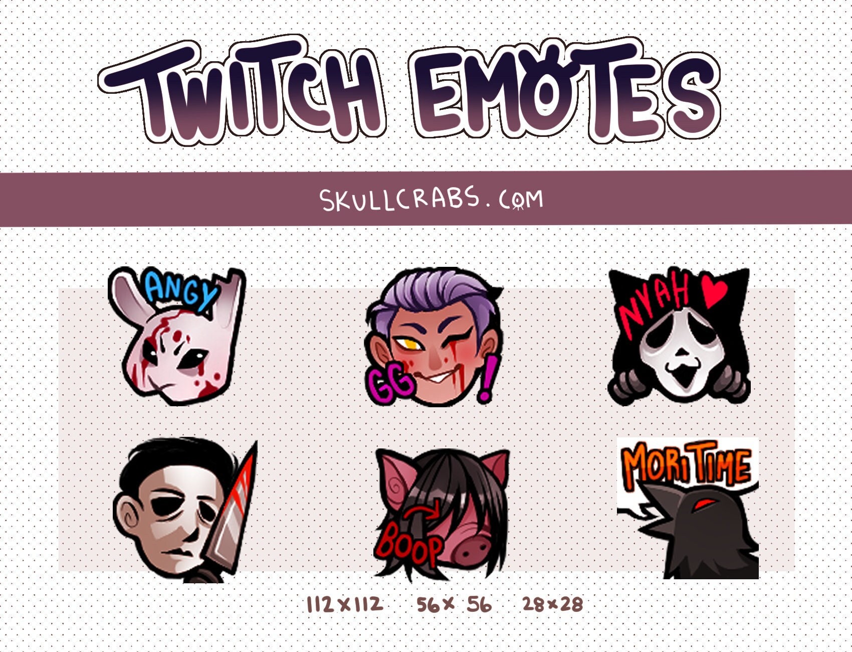 Dead by Daylight Twitch Emotes | Etsy