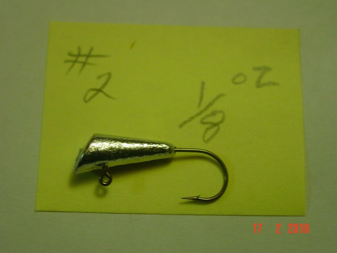 1/8 Oz Shad Dart Jigs Unpainted # 2 Eagle Claw Hooks - Etsy