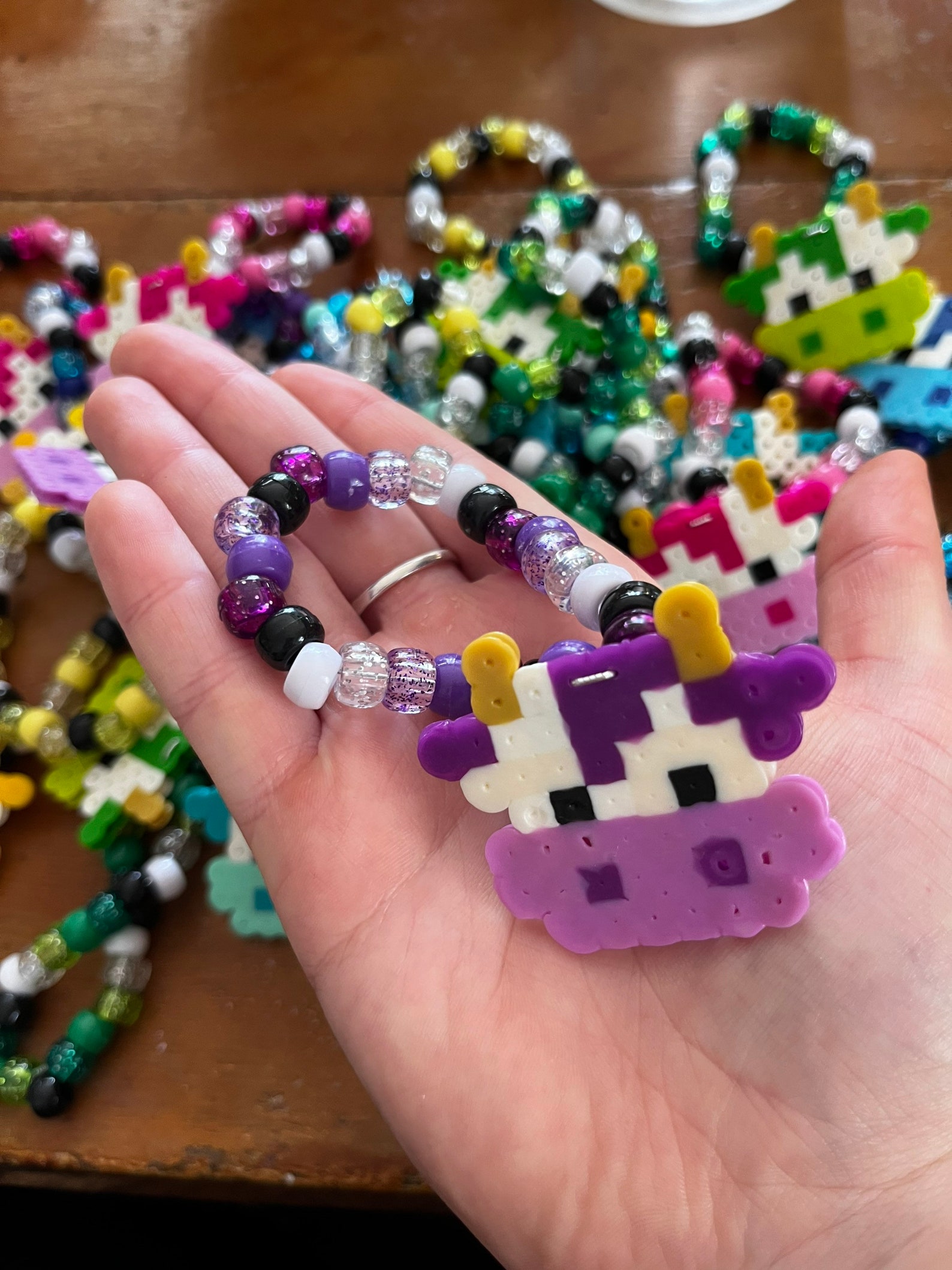 Cow Kandi Bracelet, Rave Wear Accessories, Funky Kandi Bracelets, Fun ...