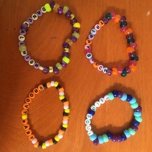 Custom Kandi Bracelet Pack, Ravewear, Rave Accessories - Etsy Canada
