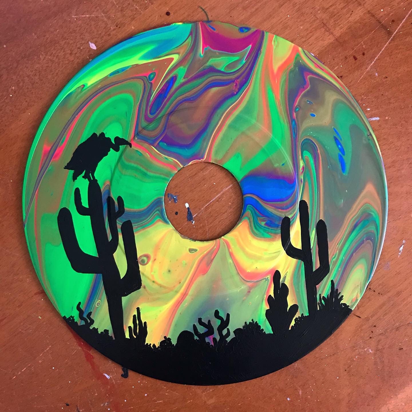 Nature Silhouette Vinyl Repurposed Vinyl Vinyl Record Art | Etsy