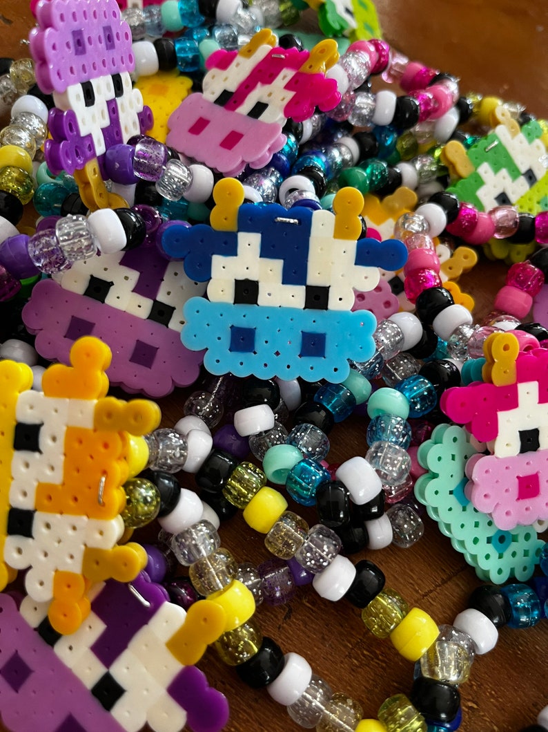 Cow Kandi Bracelet, Rave Wear Accessories, Funky Kandi Bracelets, Fun ...