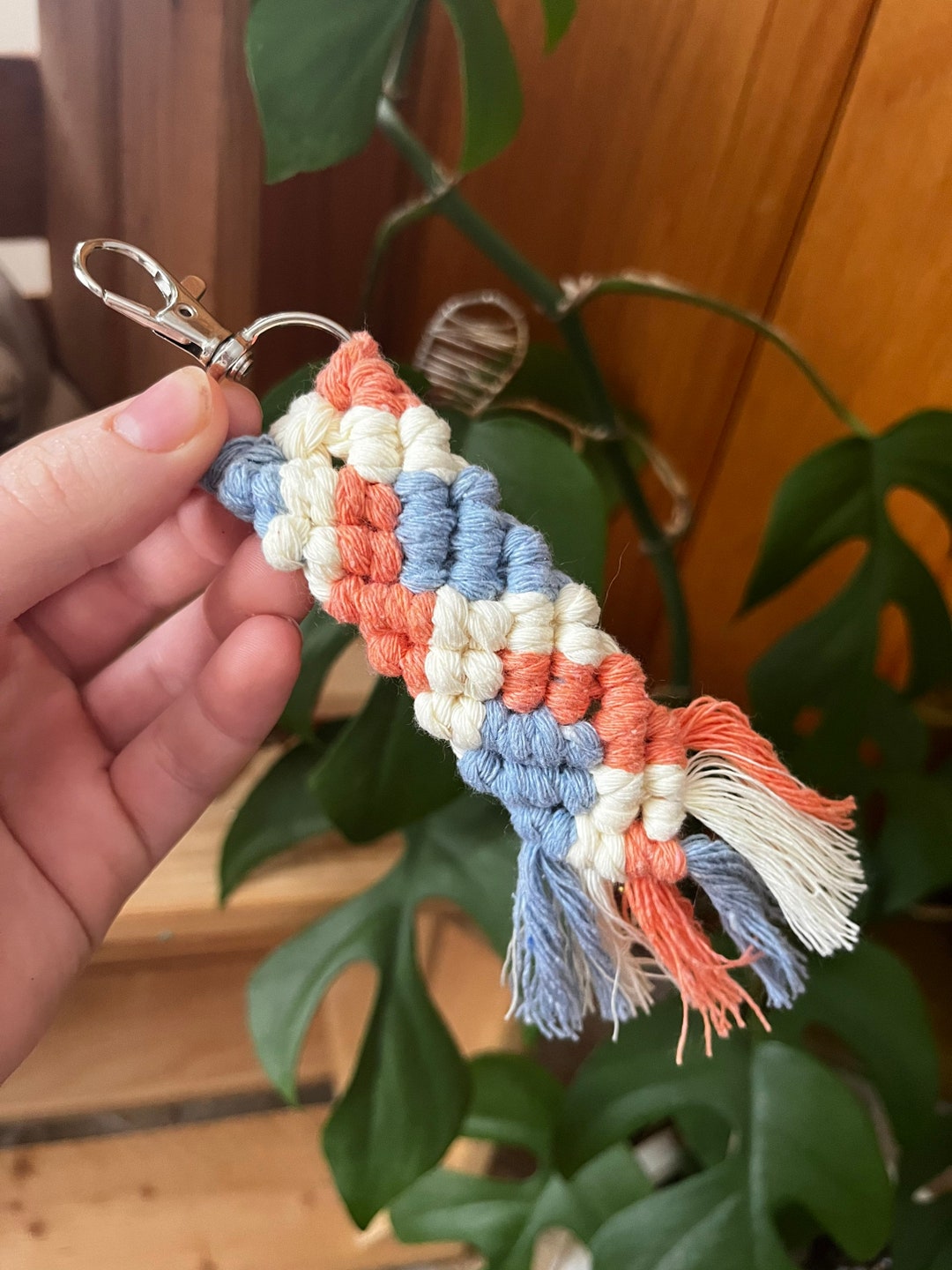 Trans Pride Flag Keyring, Pride Macrame Keychain, Keychain Accessories ...