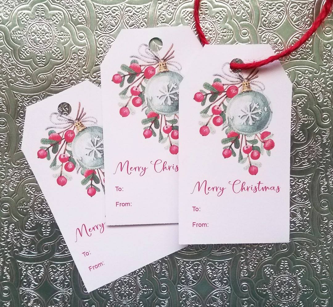 Christmas Tags - Printable Christmas Tags (avery 22802) Digital ...
