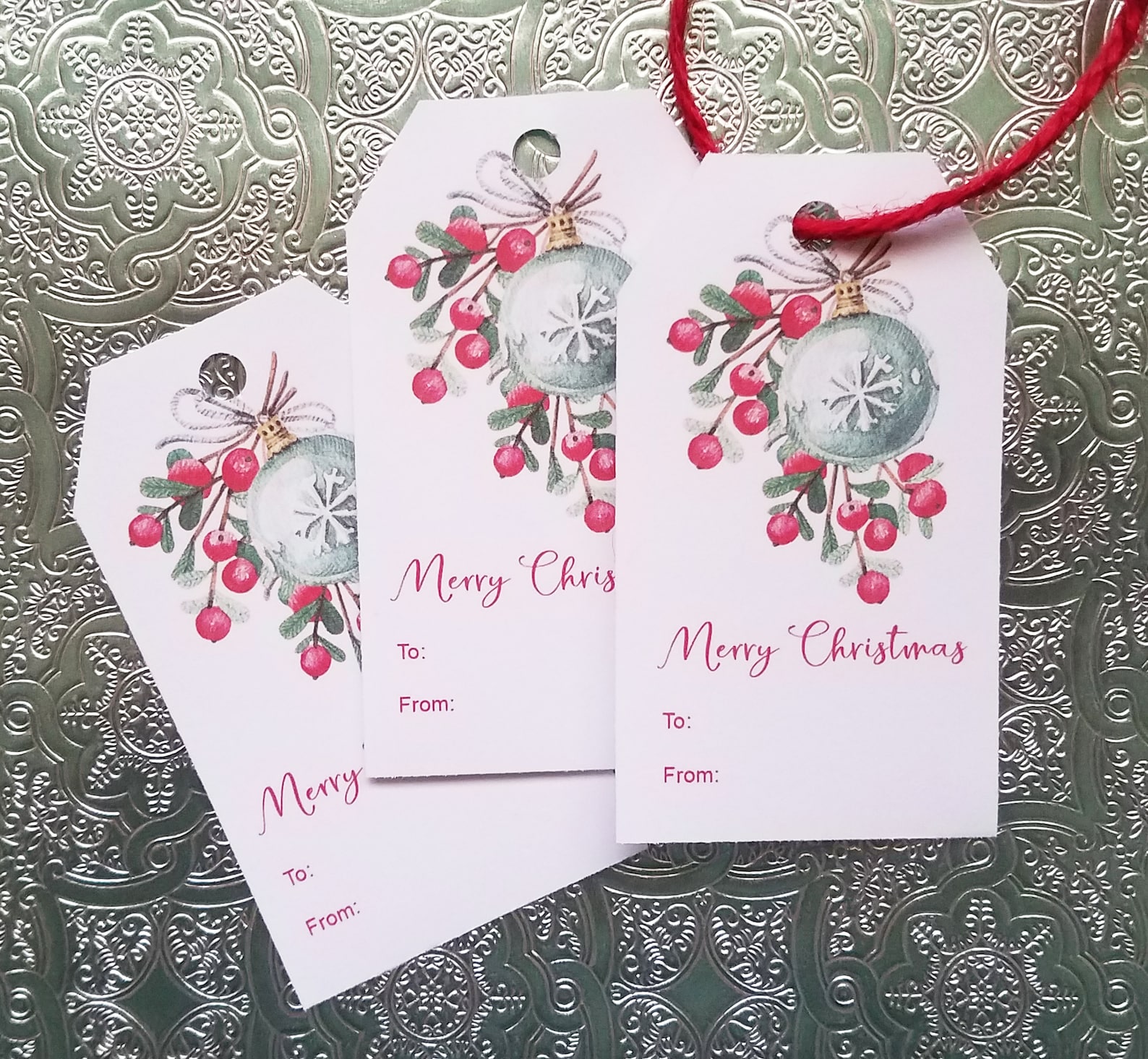 Christmas Tags - Printable Christmas Tags (avery 22802) Digital ...