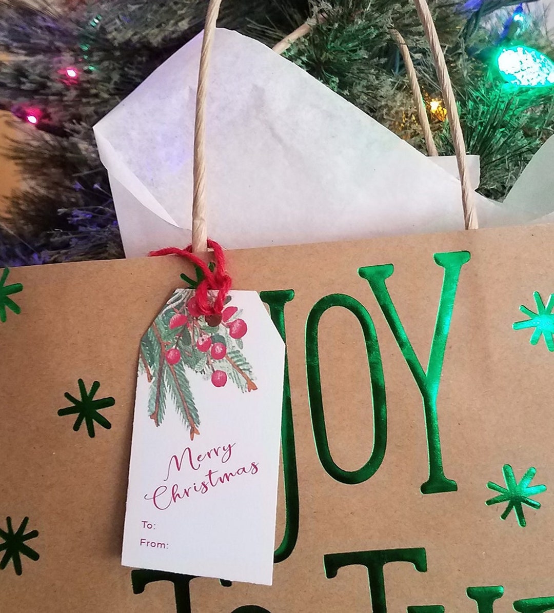 Christmas Tags - Printable Christmas Tags (avery 22802) - Instant ...