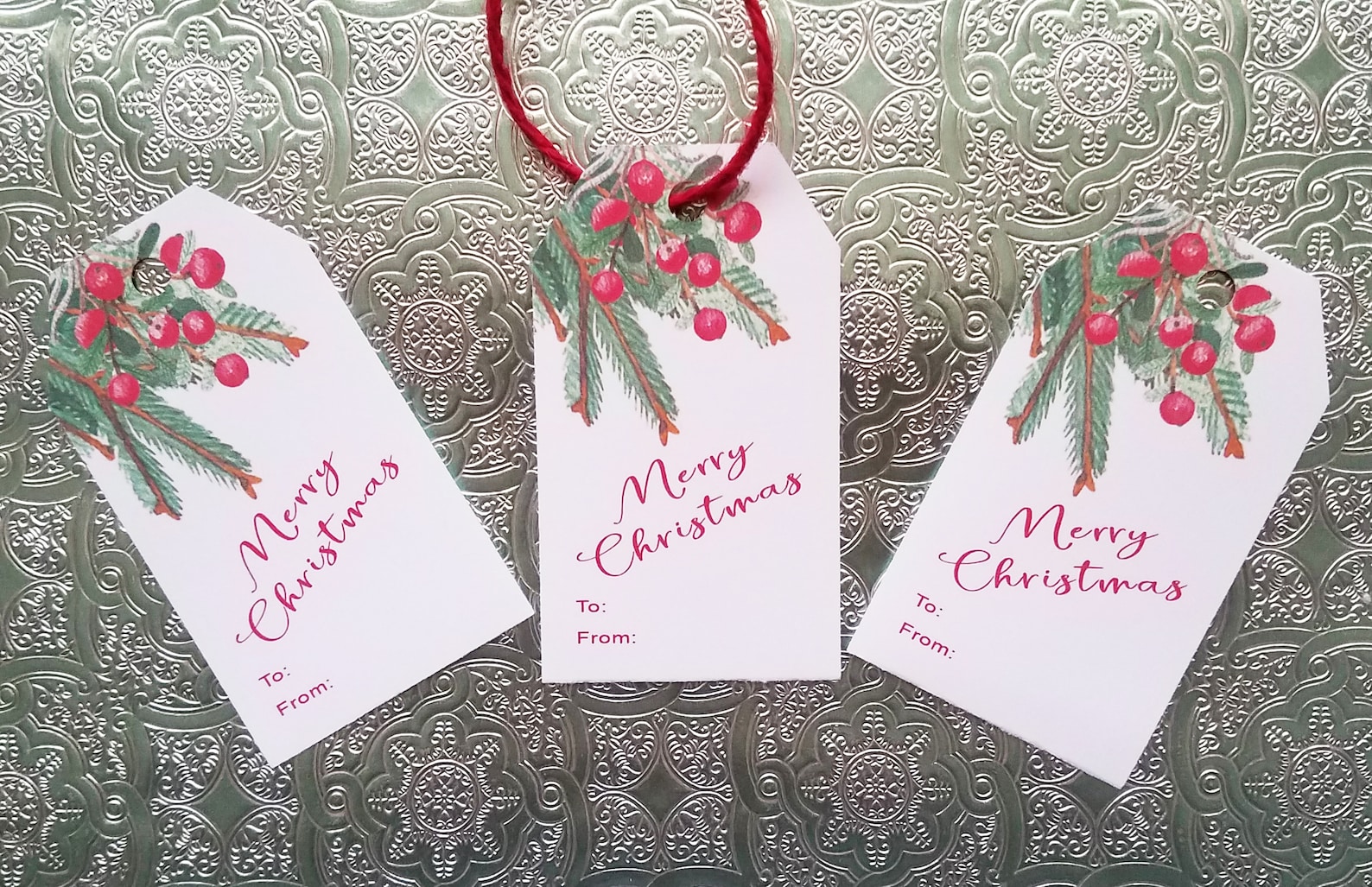 Christmas Tags - Printable Christmas Tags (avery 22802) - Instant ...