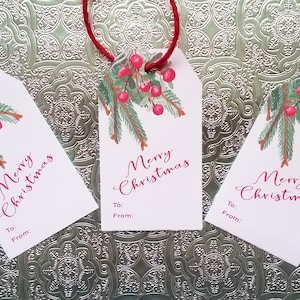Christmas Tags - Printable Christmas Tags (avery 22802) - Instant ...