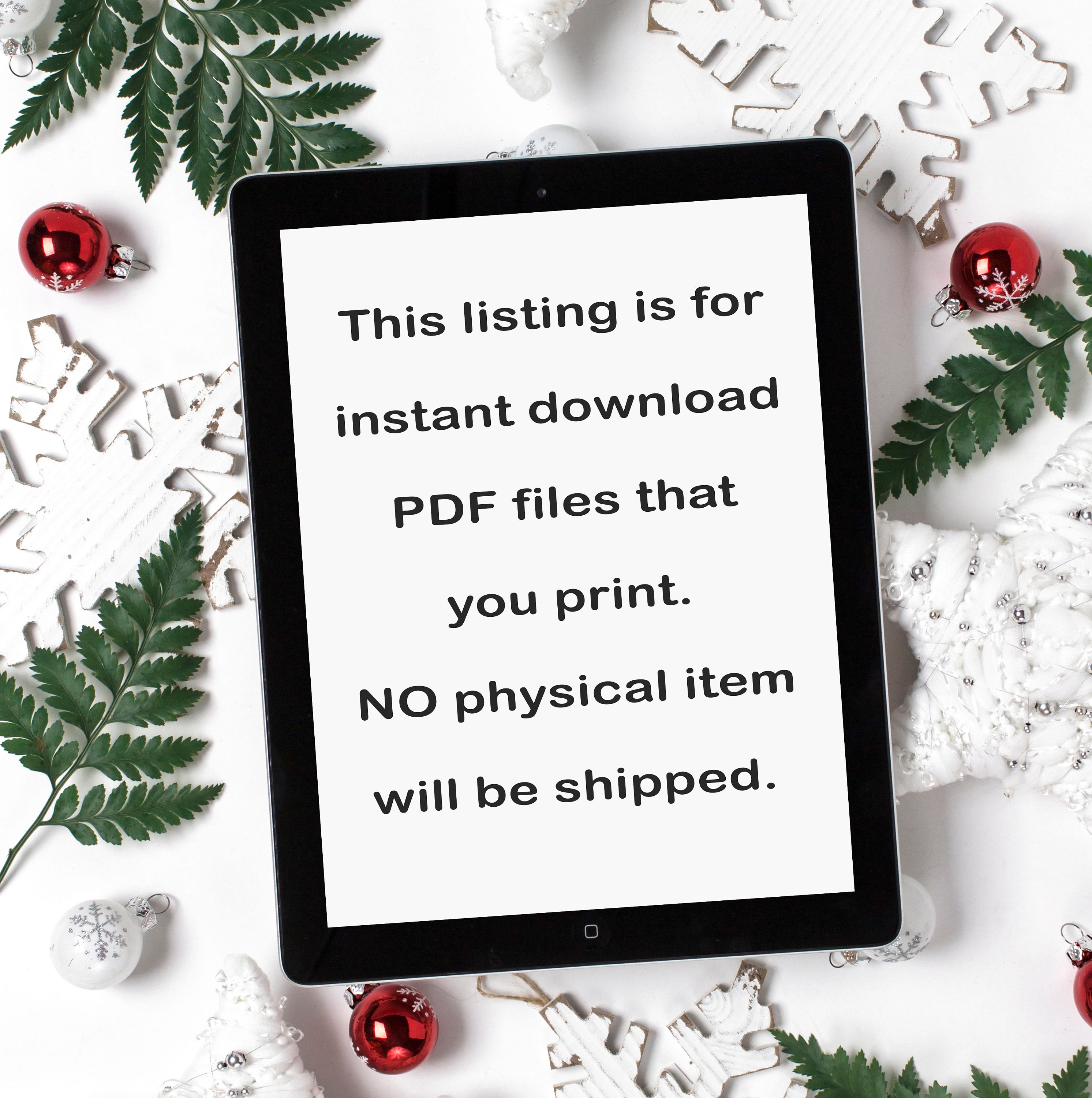 Christmas Tags - Printable Christmas Tags (avery 22802) Digital ...