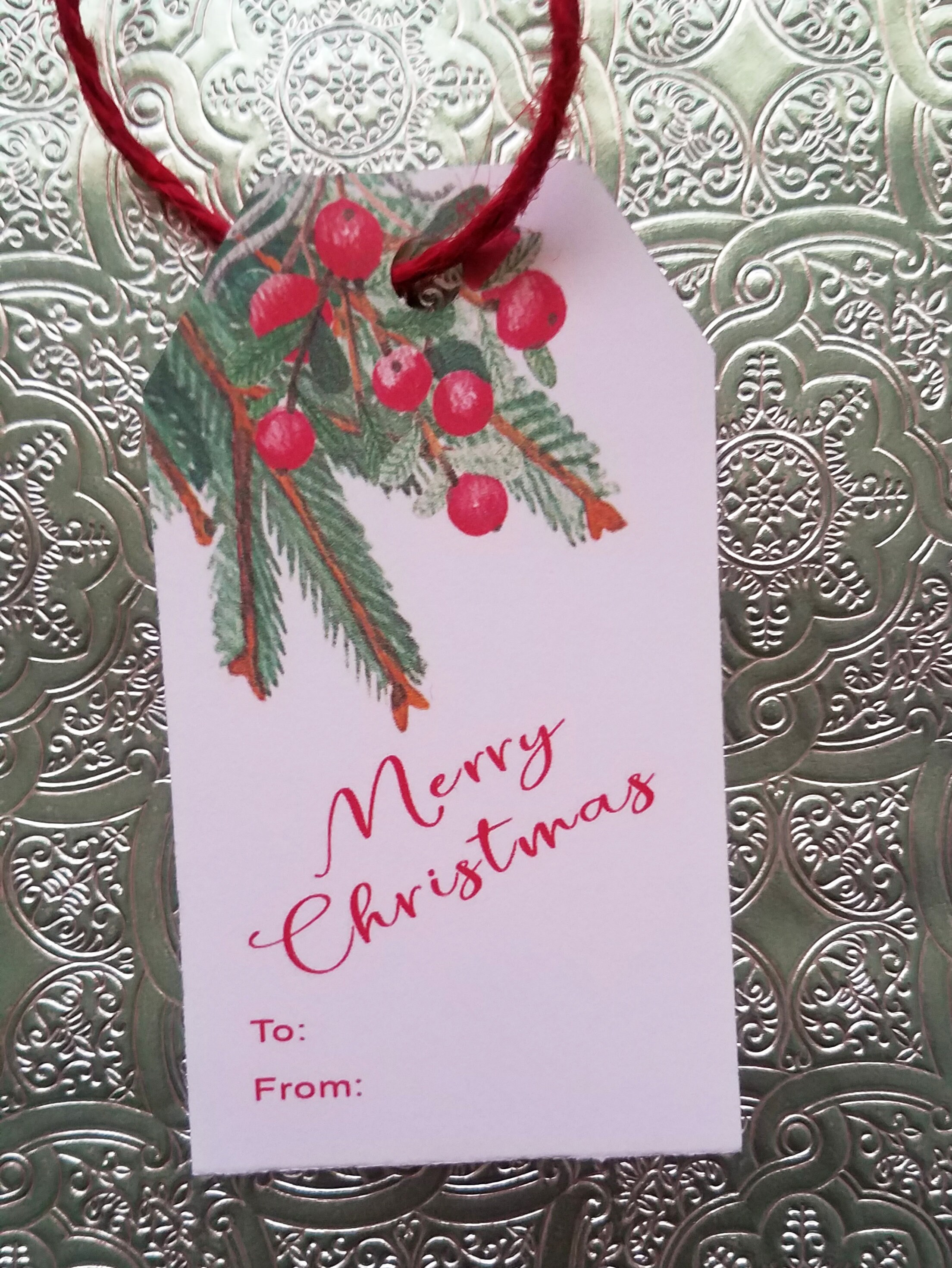 Christmas Tags - Printable Christmas Tags (avery 22802) - Instant ...