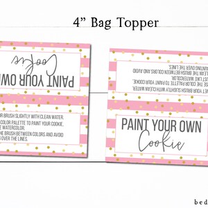 Easter 4" PYO Cookie Treat Bag Topper Printable Treat Bag Toppers- Tags ...