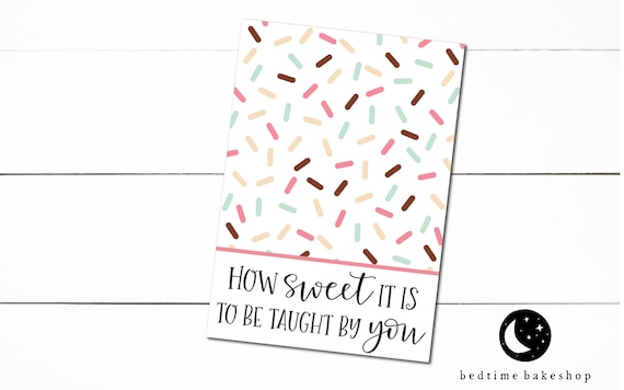 Printable Mini Cookie Card 3.5 X 5 Happy | Etsy