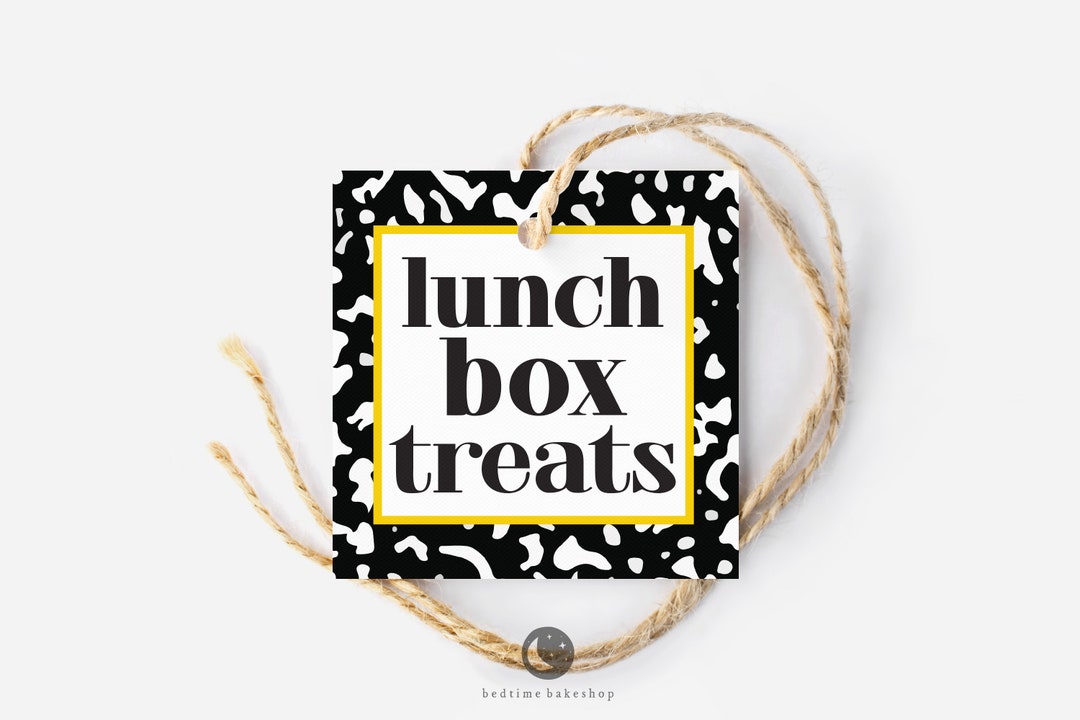 Printable Cookie Tag: Welcome Back Lunch Box Treats (digital Download ...