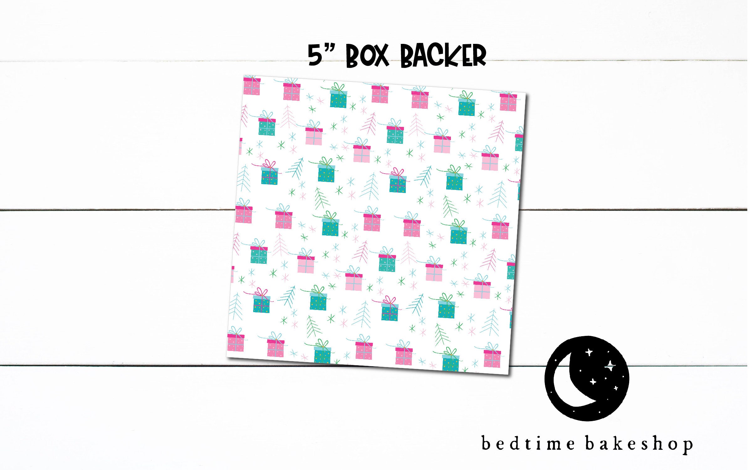 Printable 5x5 Cookie Box Packaging Background | Etsy