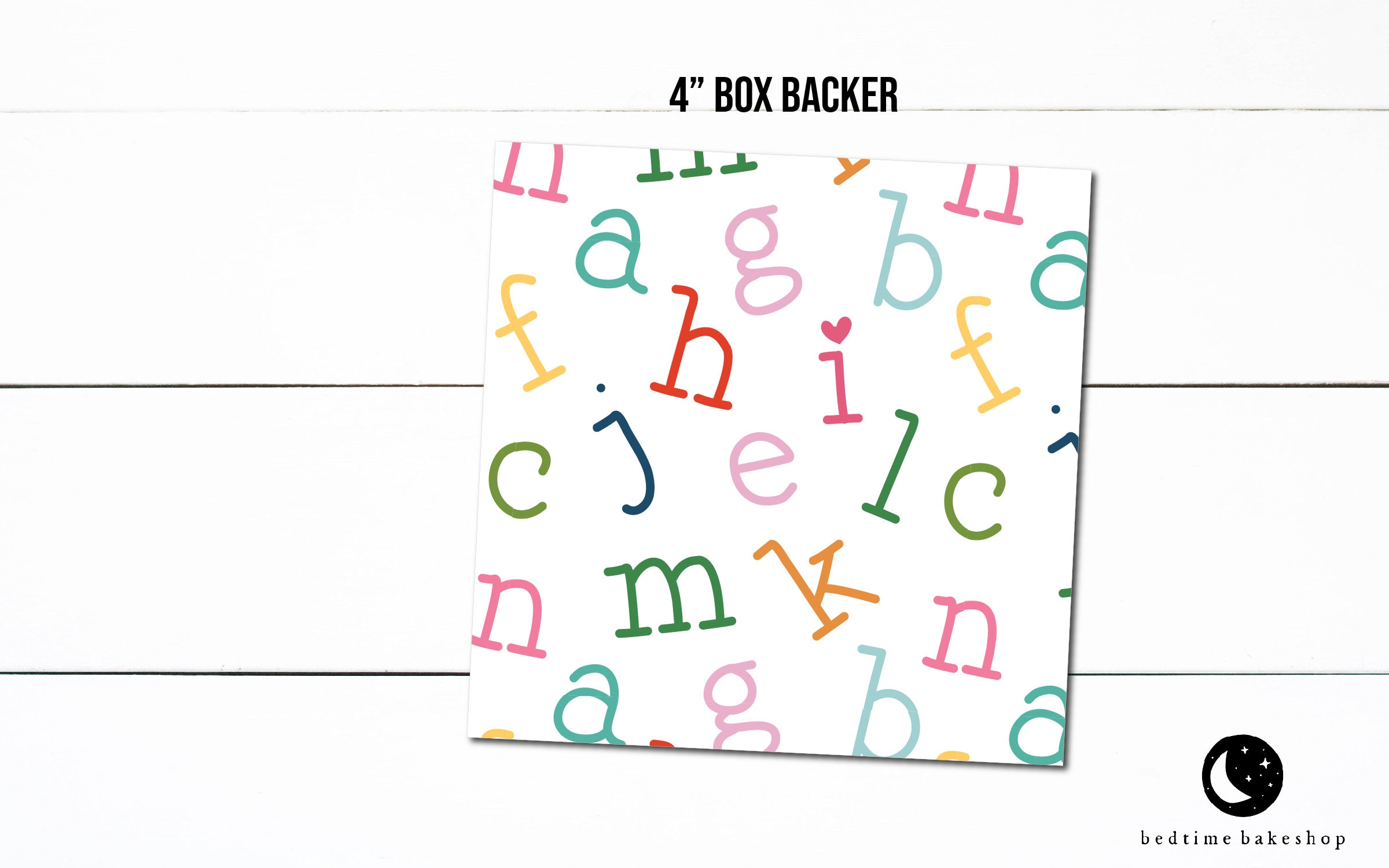 Printable 4x4cookie Box Packaging Background Back to School Alphabet ...