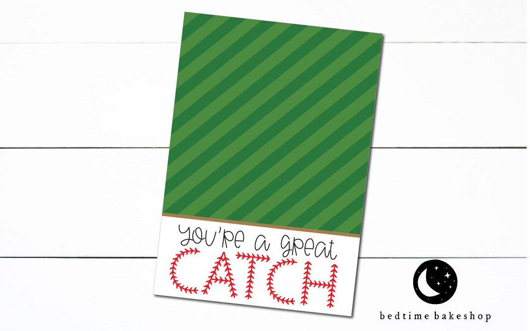 Printable Mini Cookie Card - 3.5" X 5" Happy Valentine's Day Baseball ...