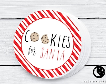 Printable Digital Christmas Cookie Pocket Cookies for Santa - Etsy