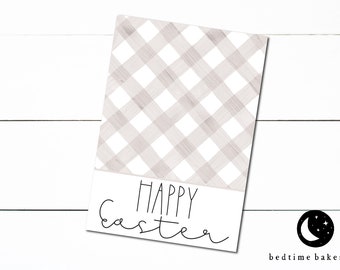 Happy Easter Printable Mini Cookie Card 3.5 X 5 - Etsy
