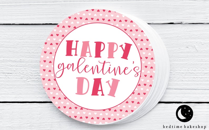 Printable Valentine's Day Cookie Tag - Happy Galentine's Day Cookie ...