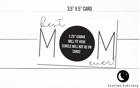 Printable Mini Cookie Card 3.5 X 5 Happy | Etsy