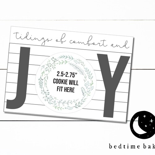 Printable Mini Cookie Card 3.5x5 Fall | Etsy