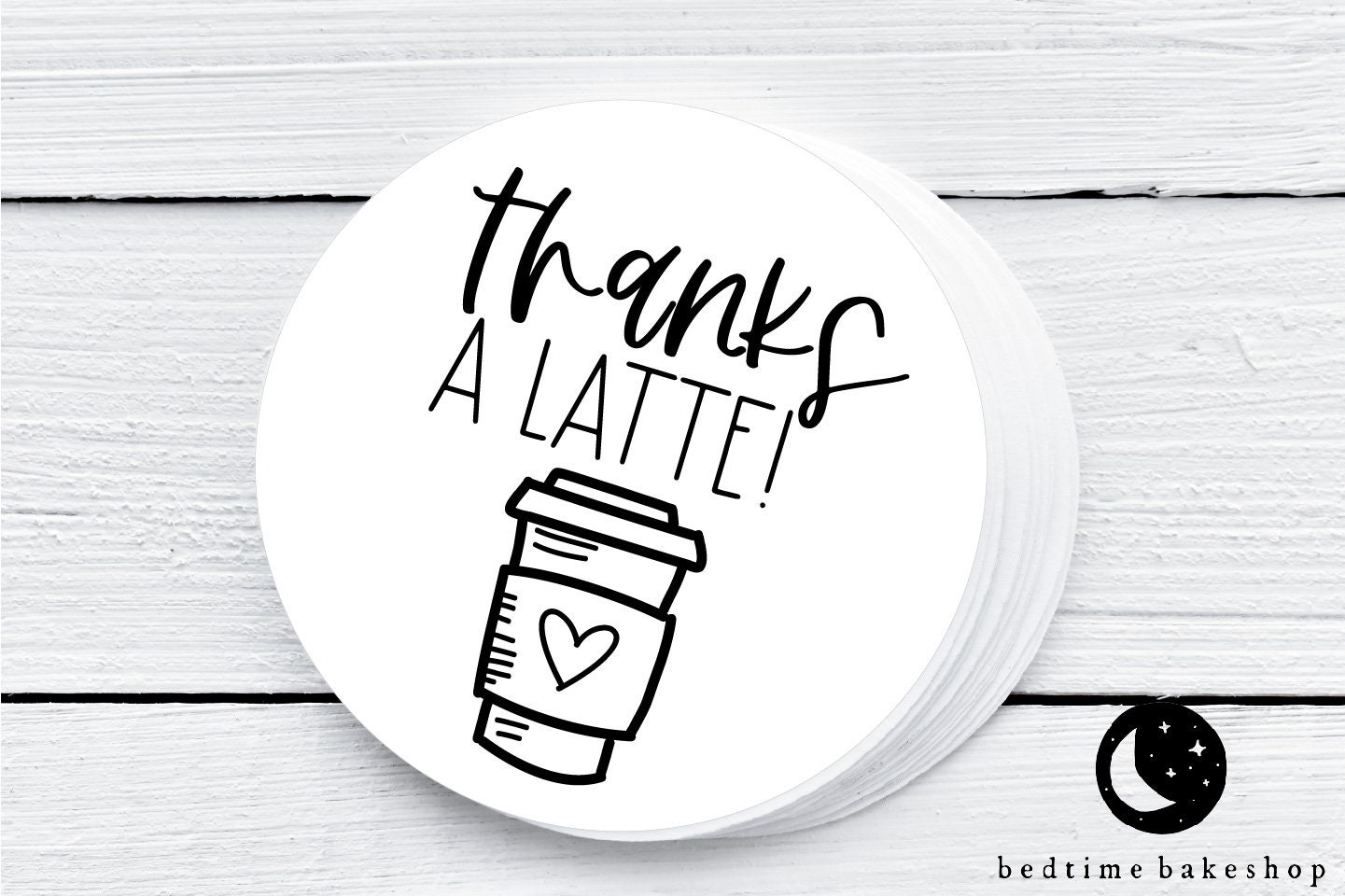 Printable Latte Thank You Tag Thanks a Latte Tag Coffee - Etsy