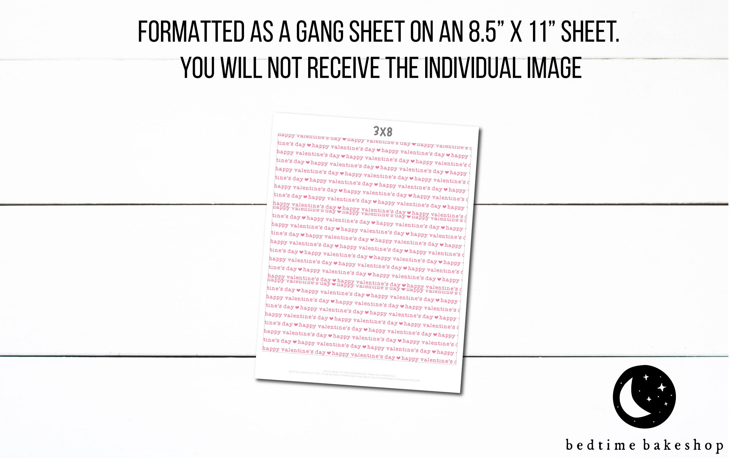 Printable 3"x8" Cookie Box Packaging Background Pink Typewriter Text ...