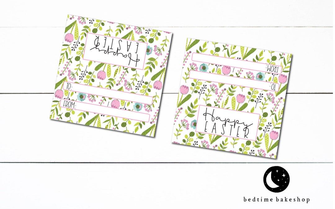 4" Happy Easter Treat Topper to From: Printable Treat Bag Toppers ...