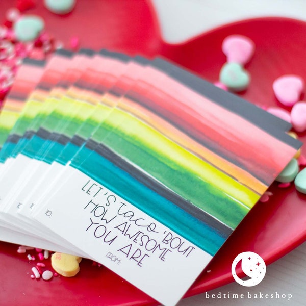 Taco Valentine Card - Etsy
